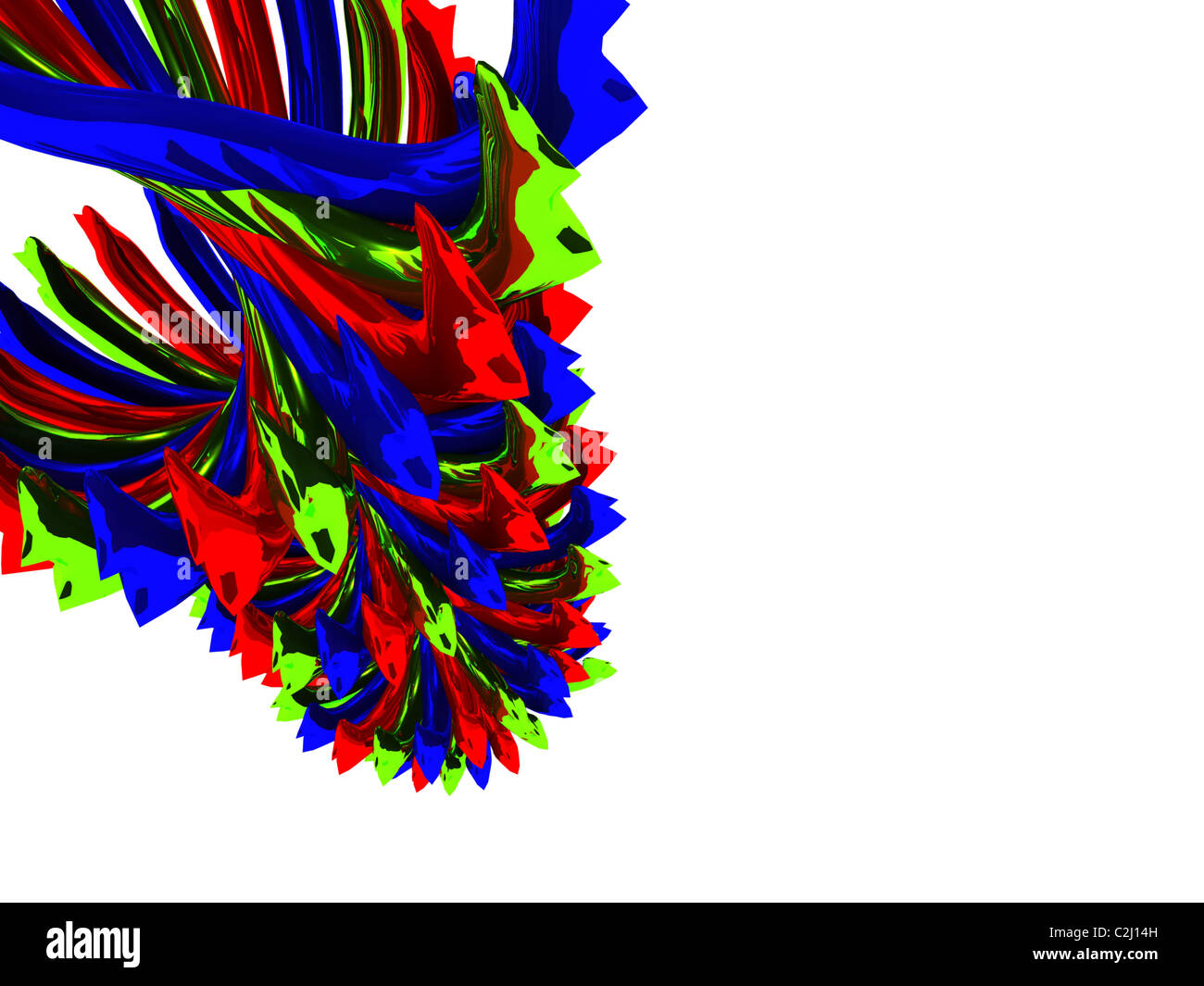 red green and blue abstract. 3d Stock Photo - Alamy