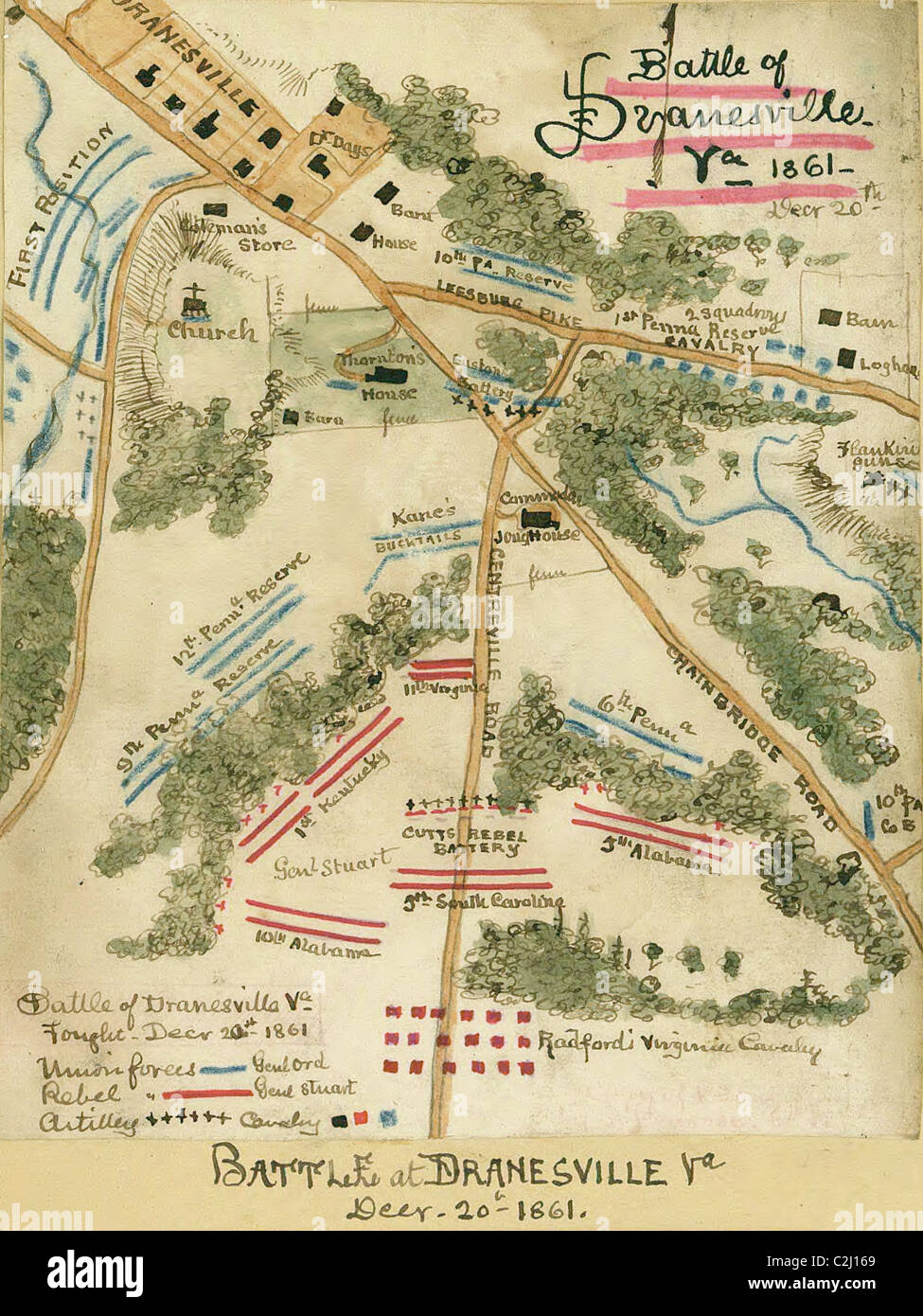 Battle of Dranesville, Va Stock Photo - Alamy