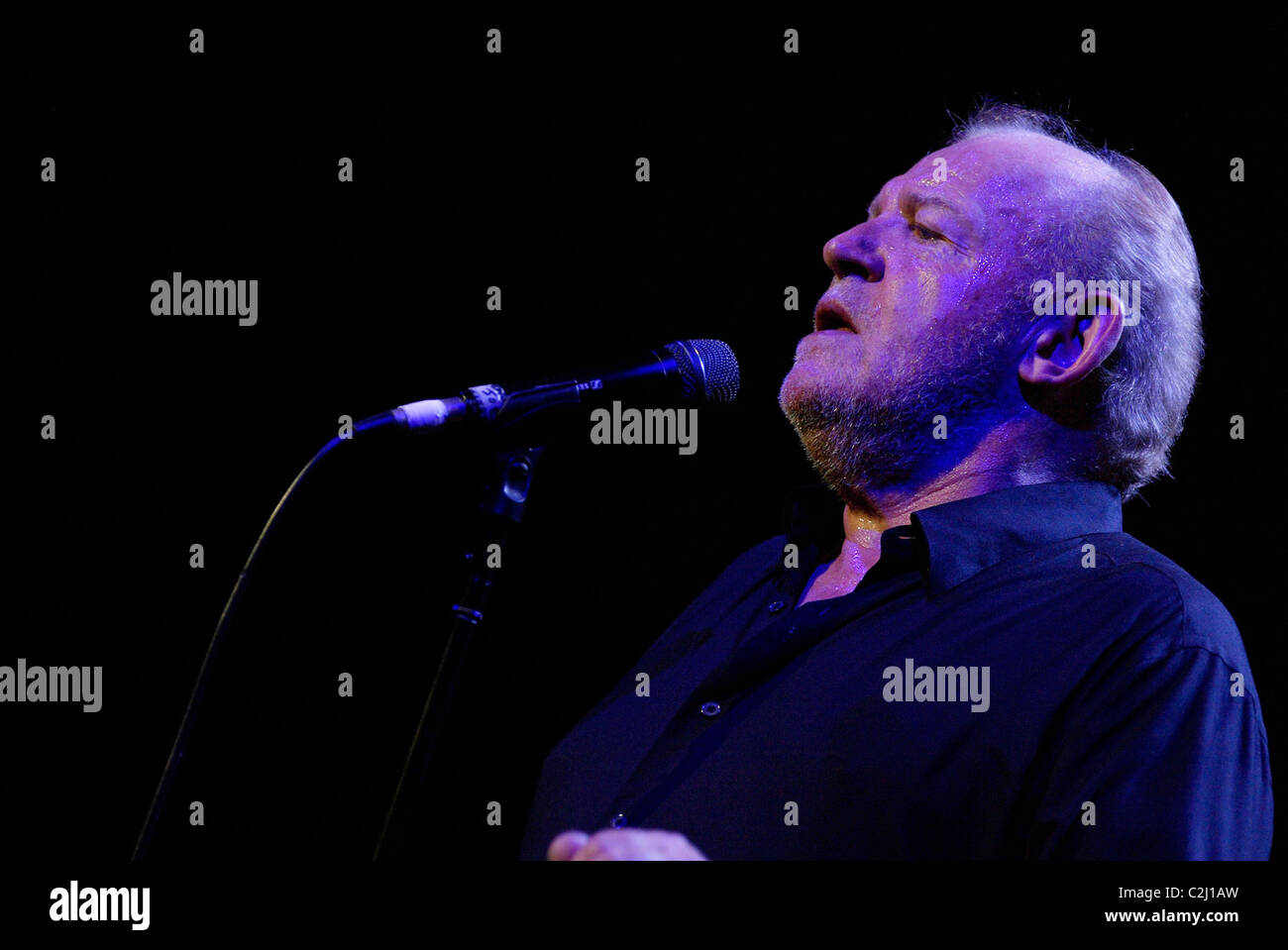 Joe Cocker and his band performing live in concert at the State Theatre ...