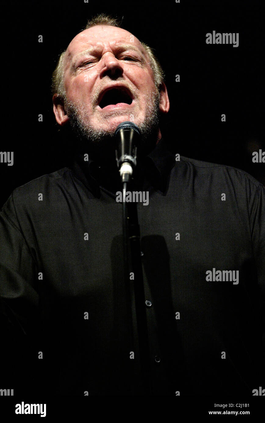 Joe Cocker and his band performing live in concert at the State Theatre ...