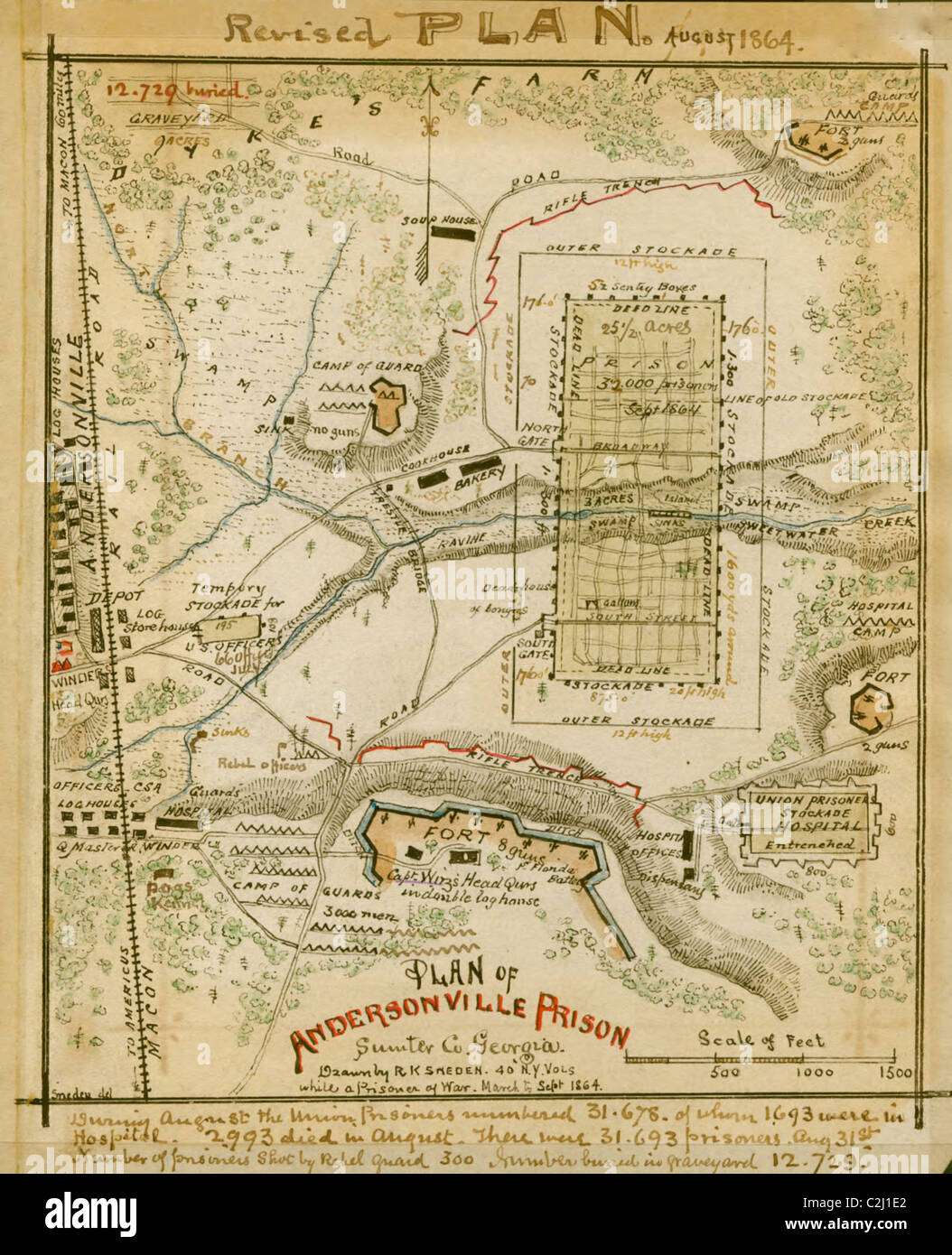 Andersonville Prison, Sumter Co., Georgia Stock Photo - Alamy