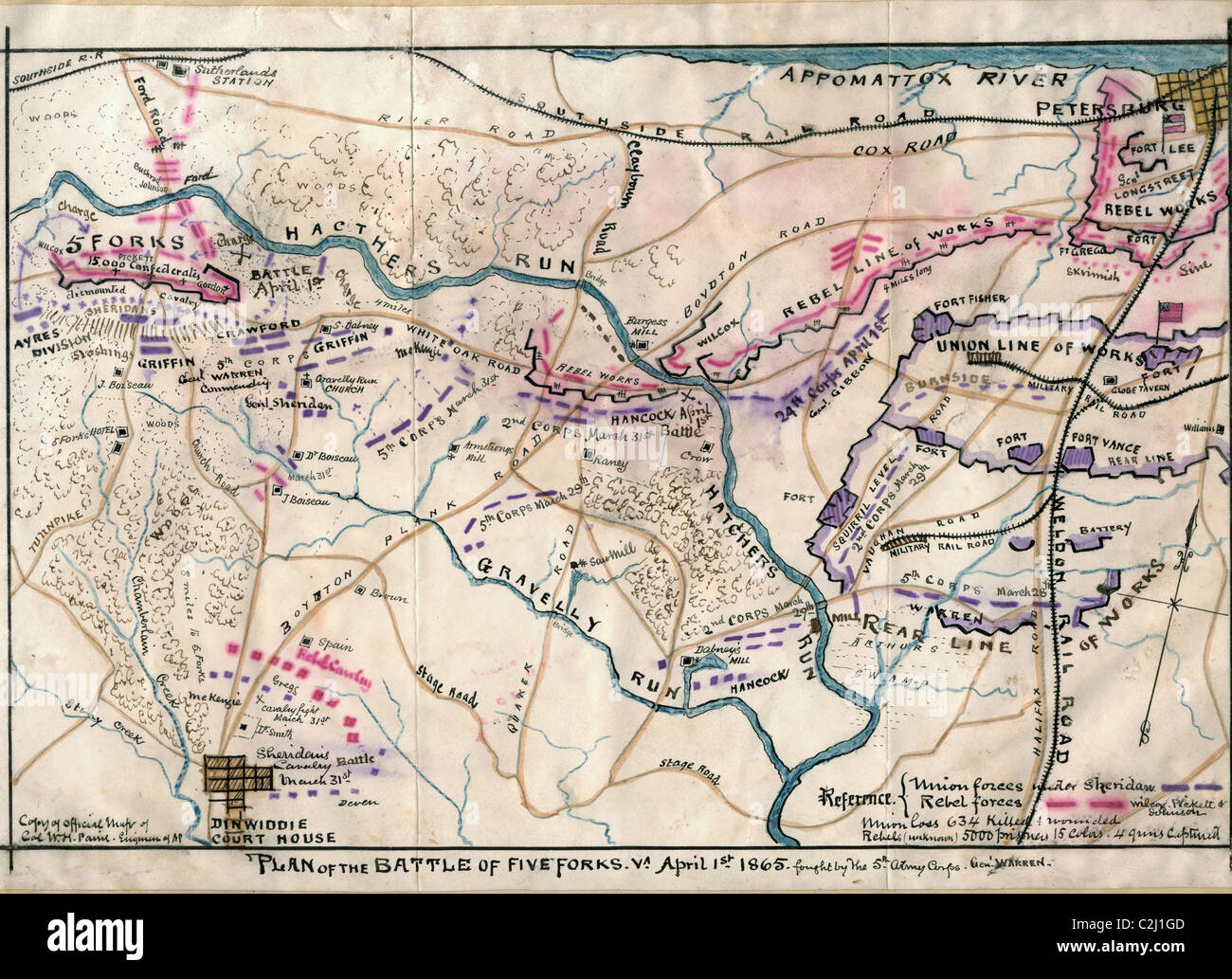 Five forks civil war hi-res stock photography and images - Alamy