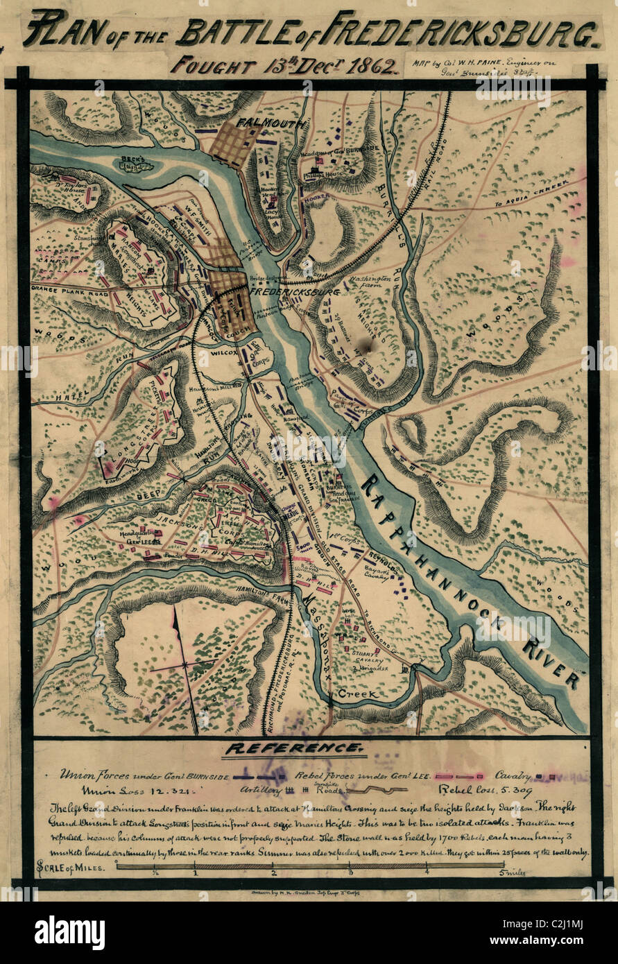 Fredericksburg 1862 hi-res stock photography and images - Alamy
