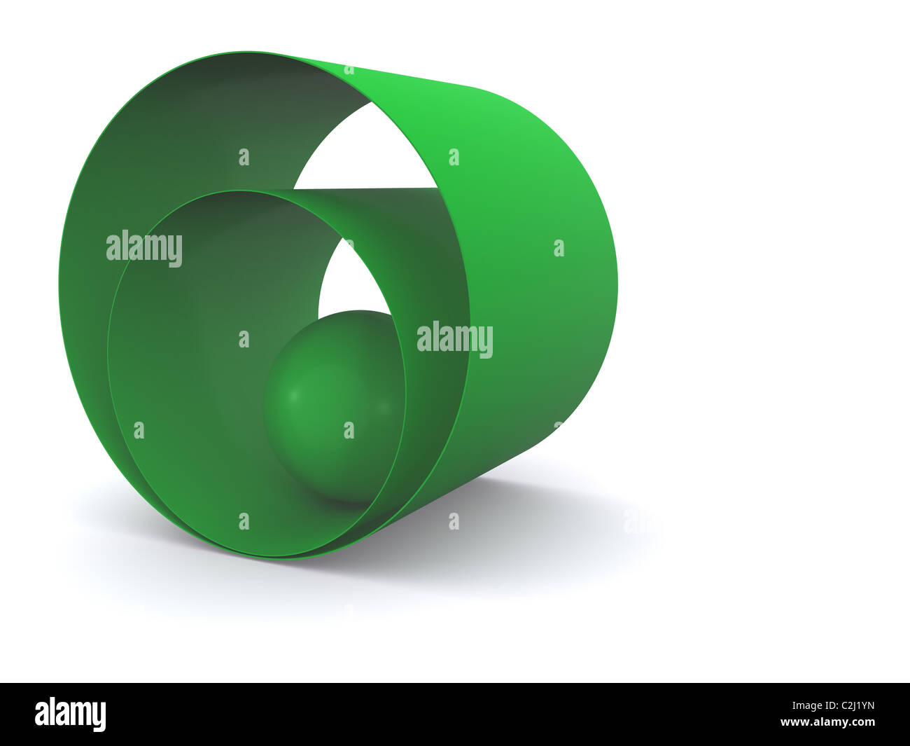 green ball abstract background. 3d Stock Photo - Alamy