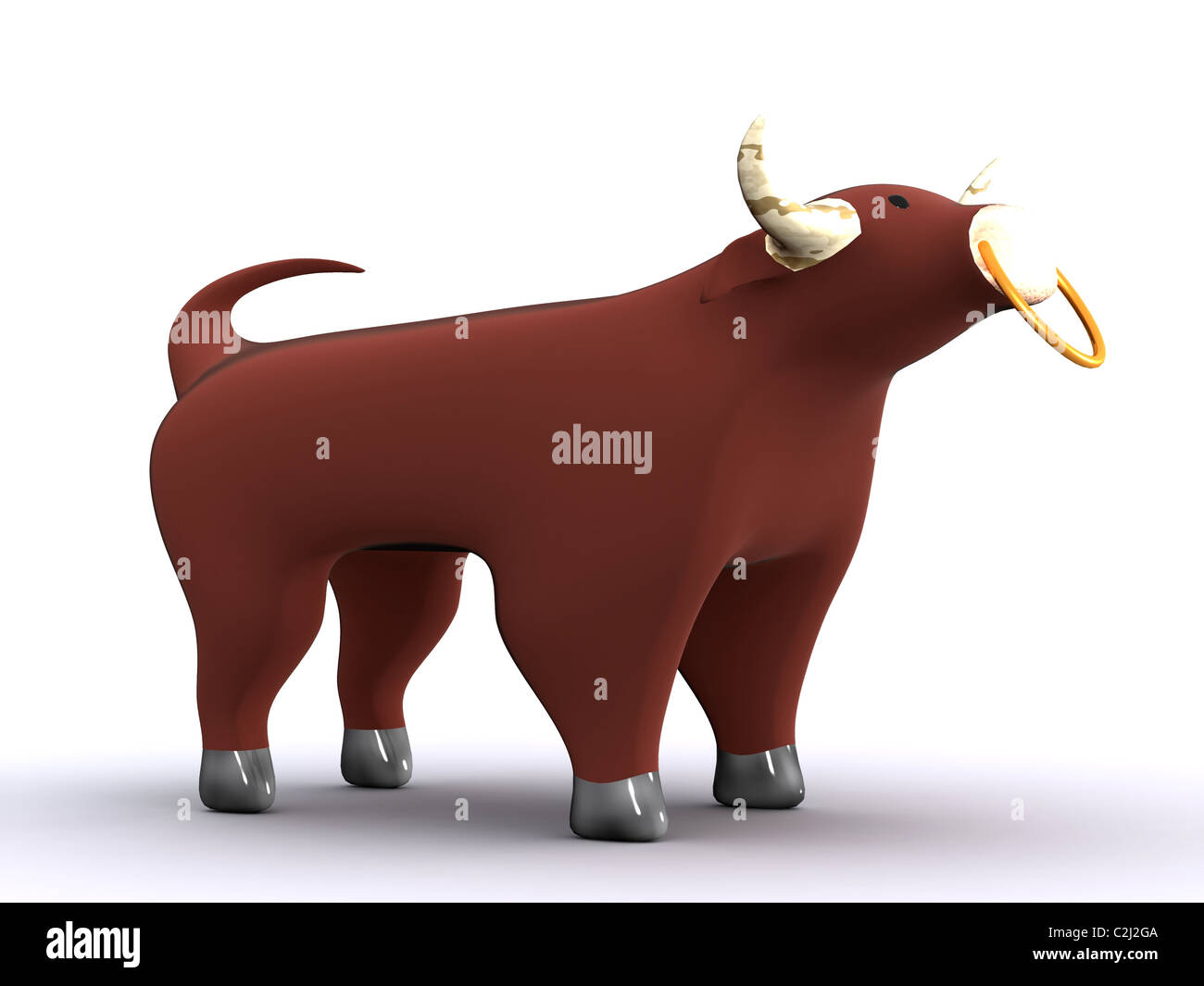 Bull symbol 3d hi-res stock photography and images - Alamy