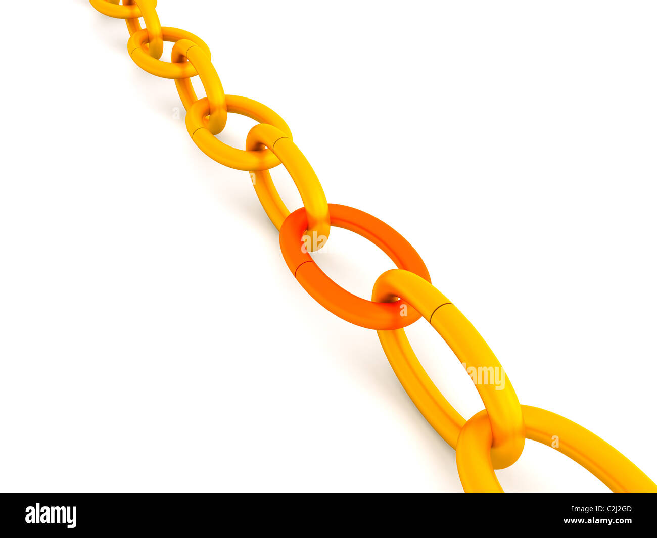 link in chain. 3d Stock Photo - Alamy