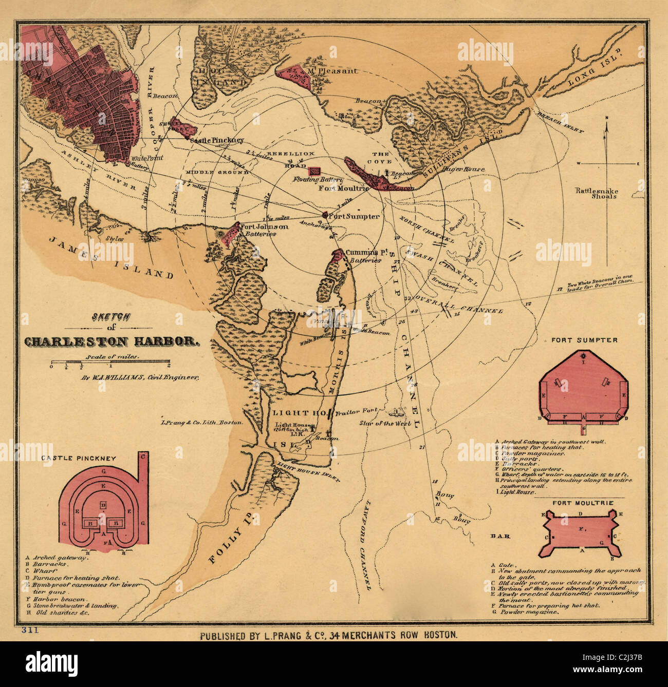 Charleston harbor civil war hi-res stock photography and images - Alamy