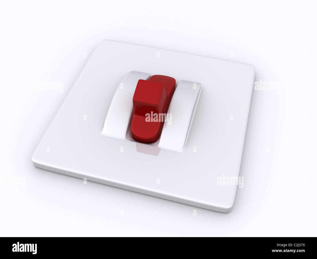 single switch. 3d Stock Photo - Alamy