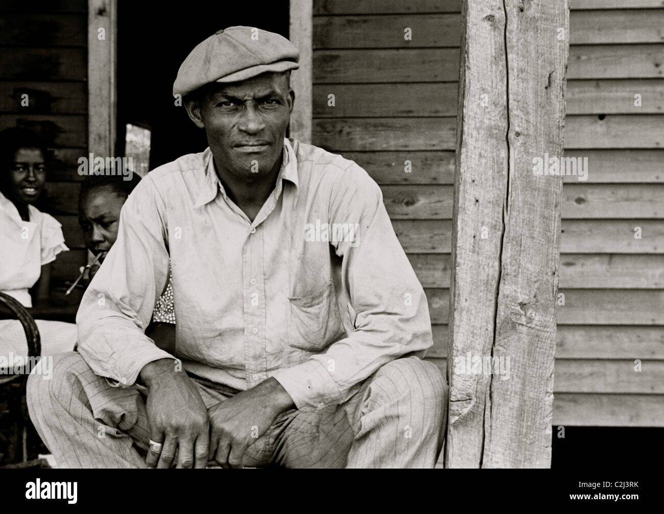 African American Sharecropper on Sunday, Little Rock, Arkansas Stock ...