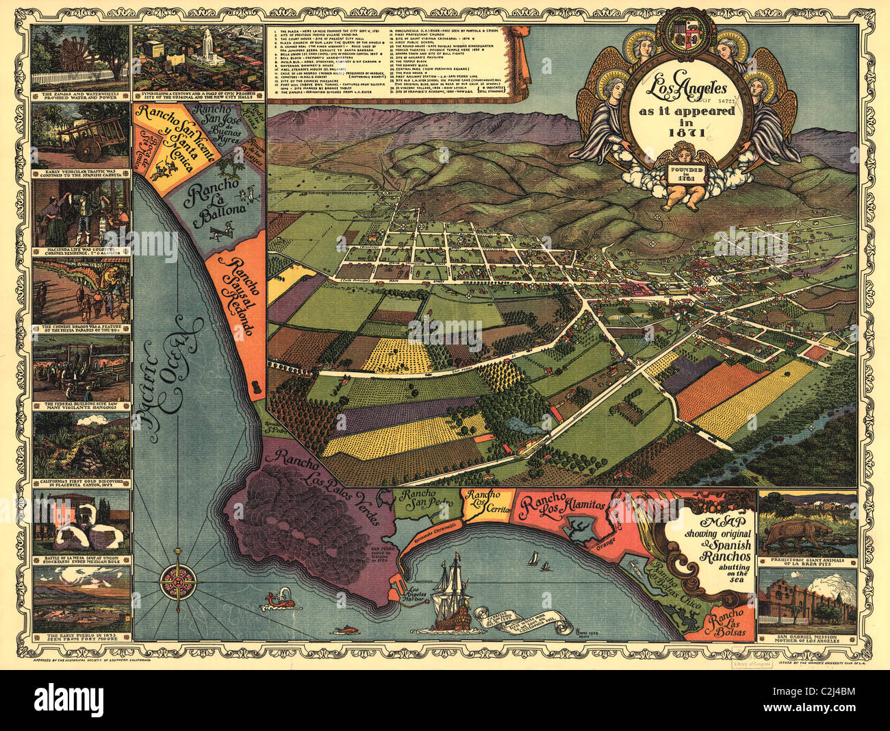 Los Angeles - 1871 Stock Photo - Alamy