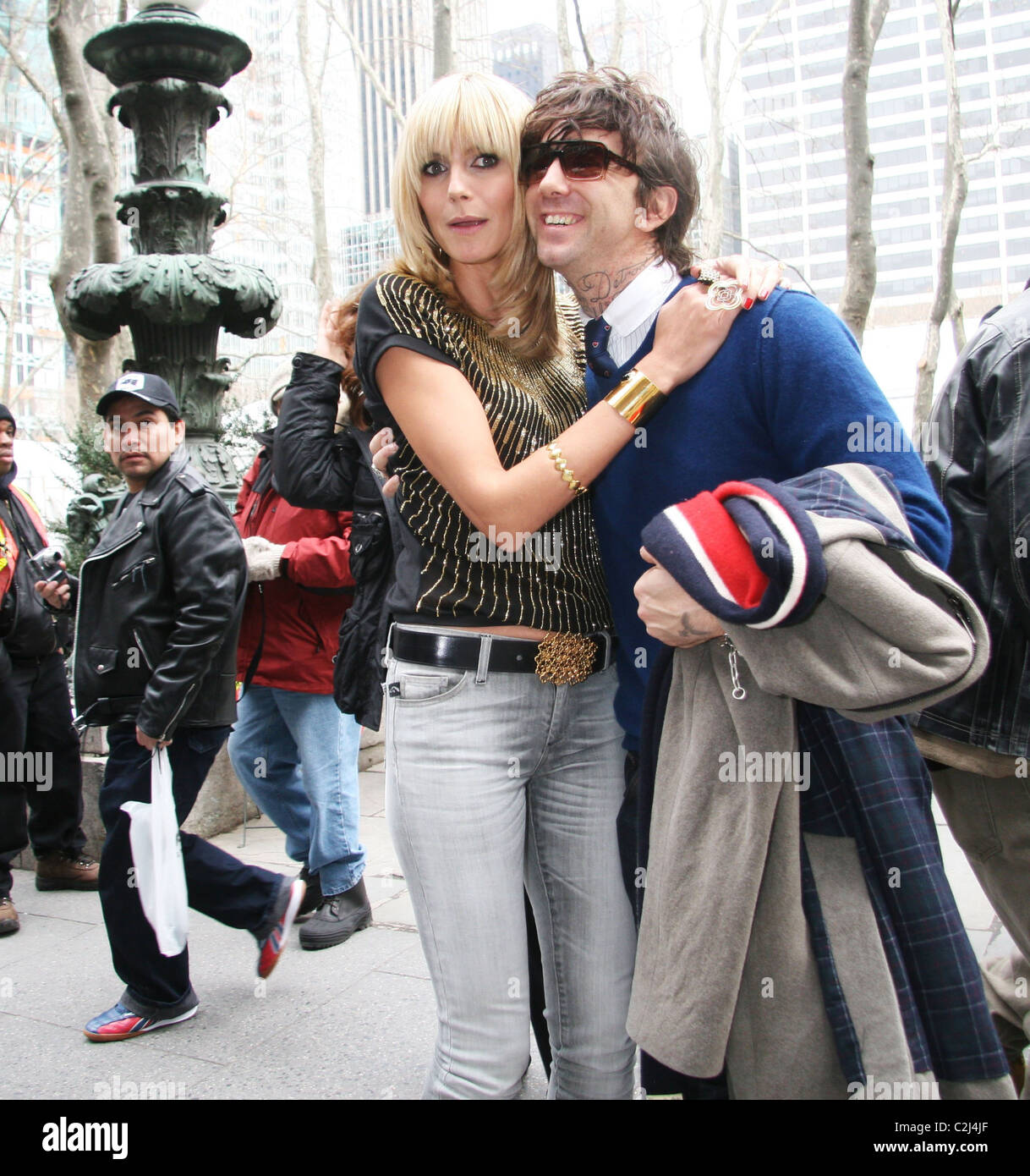 Heidi Klum and Jeffrey Sebelia Mercedes Benz Fashion Week Fall 2008 ...
