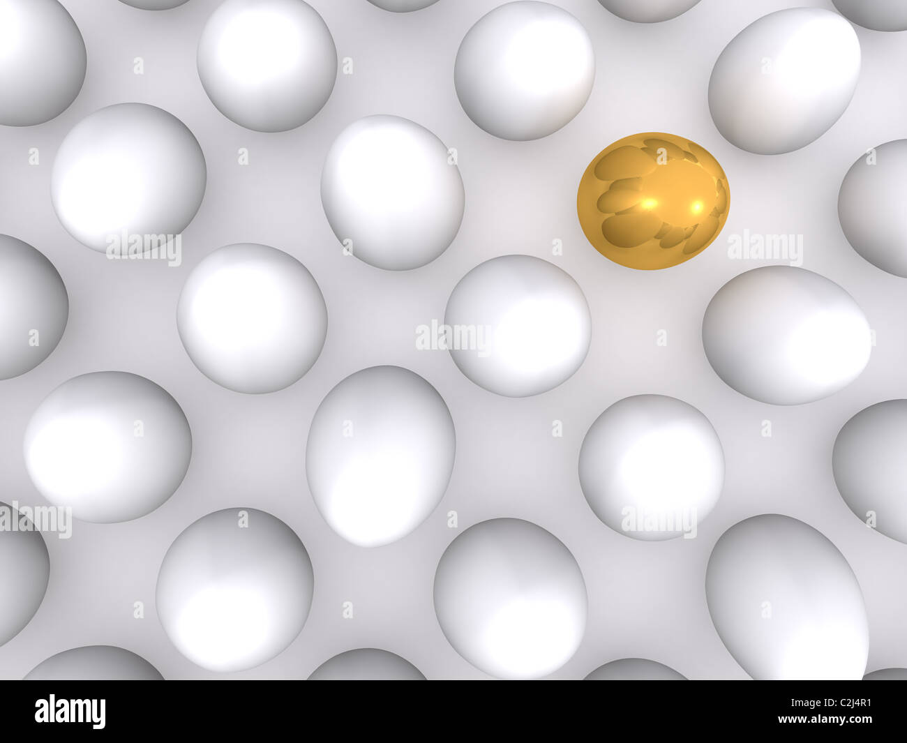 leadership of eggs. 3d Stock Photo - Alamy