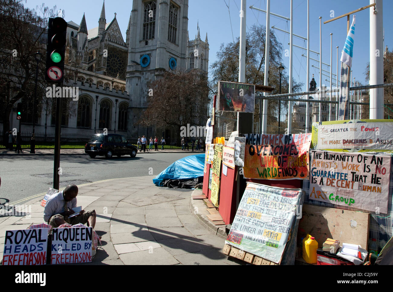 Pavement campaign slogan hi-res stock photography and images - Alamy