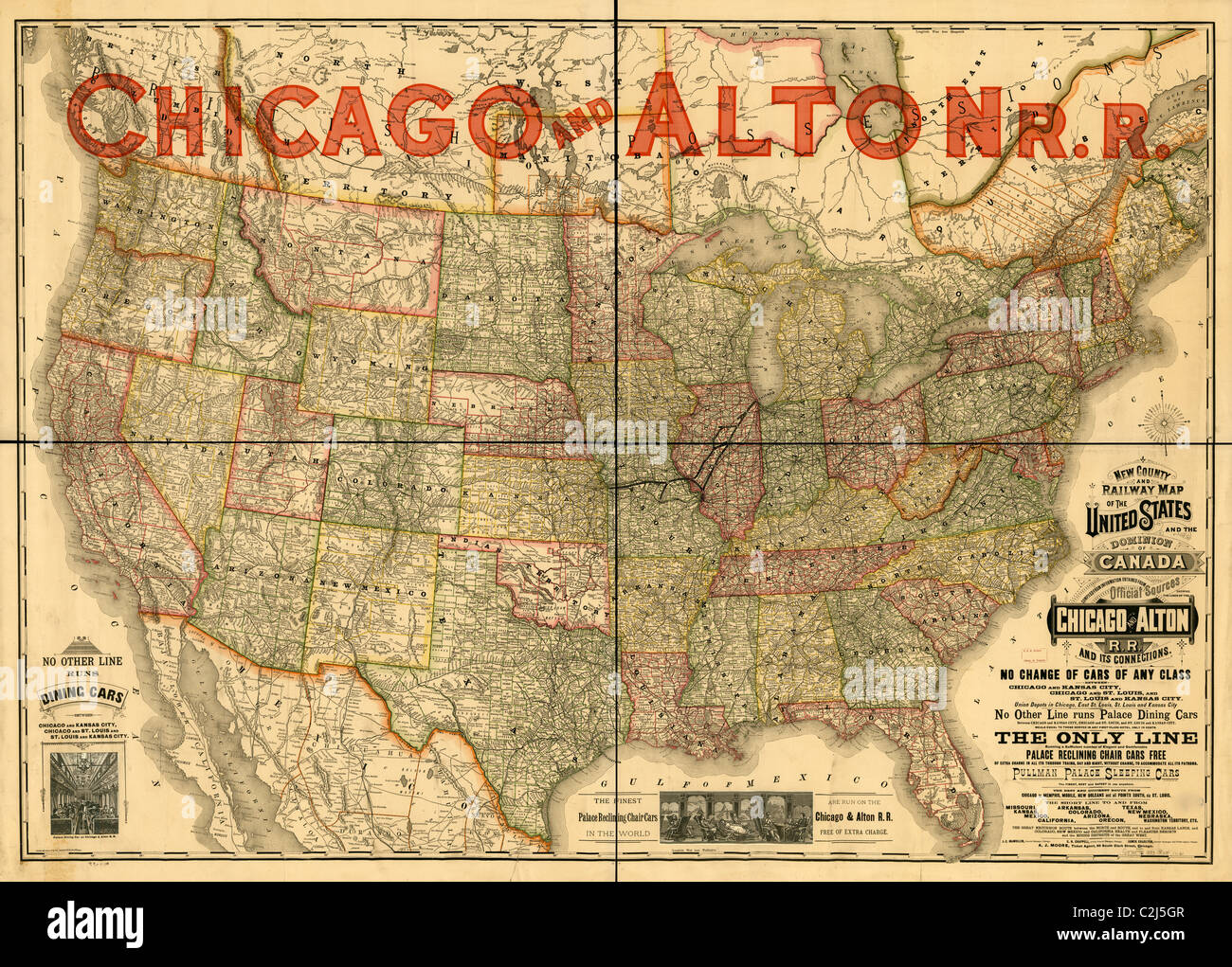 Chicago & Alton Railroad Stock Photo - Alamy