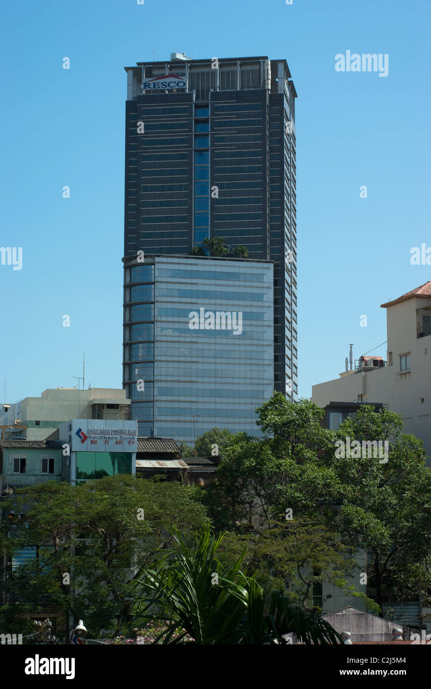 Tall modern building in Saigon Vietnam Stock Photo - Alamy