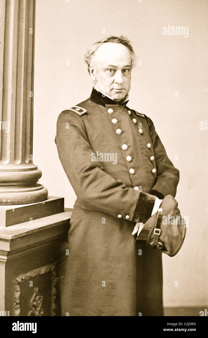 Portrait of Major General Henry W. Halleck Stock Photo - Alamy