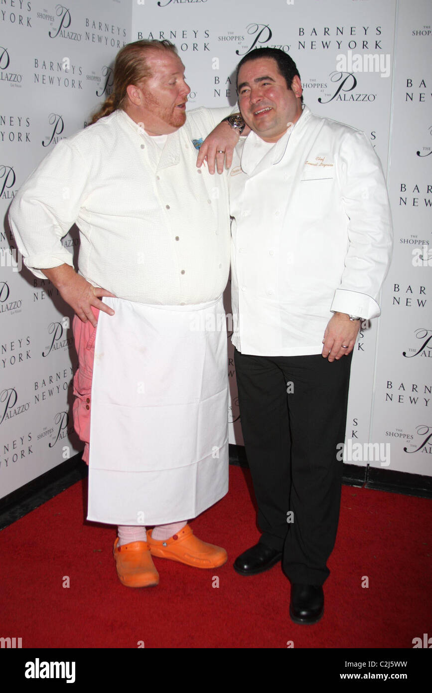 Mario Batali and Emeril Lagasse Grand opening of Barneys New York at ...