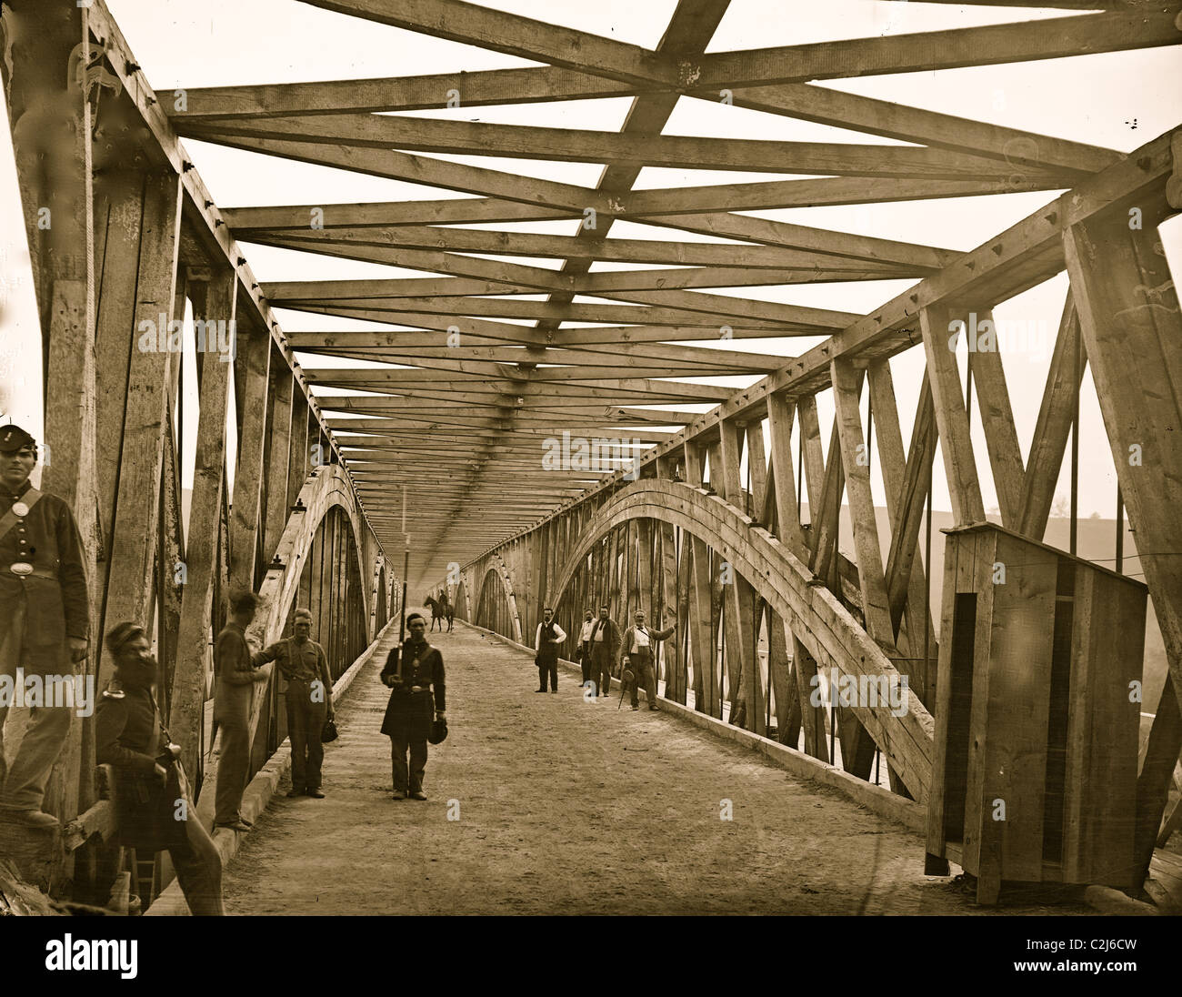 Washington, D.C. View across Chain Bridge over the Potomac Stock Photo ...