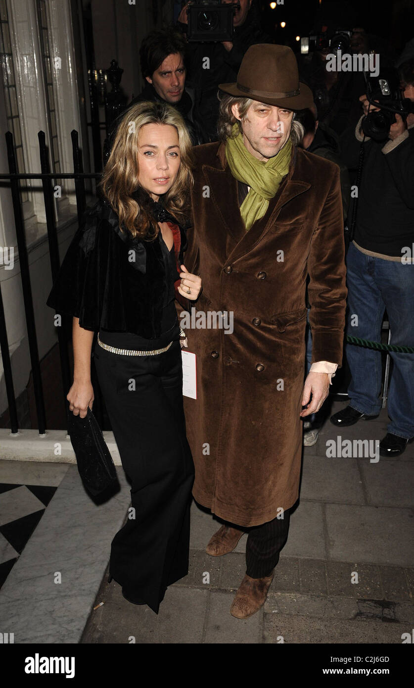 Jeanne Marine and Bob Geldof Finch & Partners' Pre-BAFTA Party held at ...