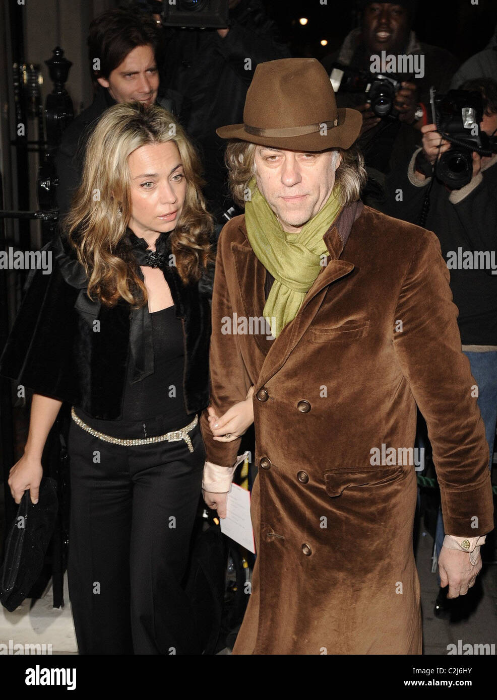 Jeanne Marine and Bob Geldof Finch & Partners' Pre-BAFTA Party held at ...