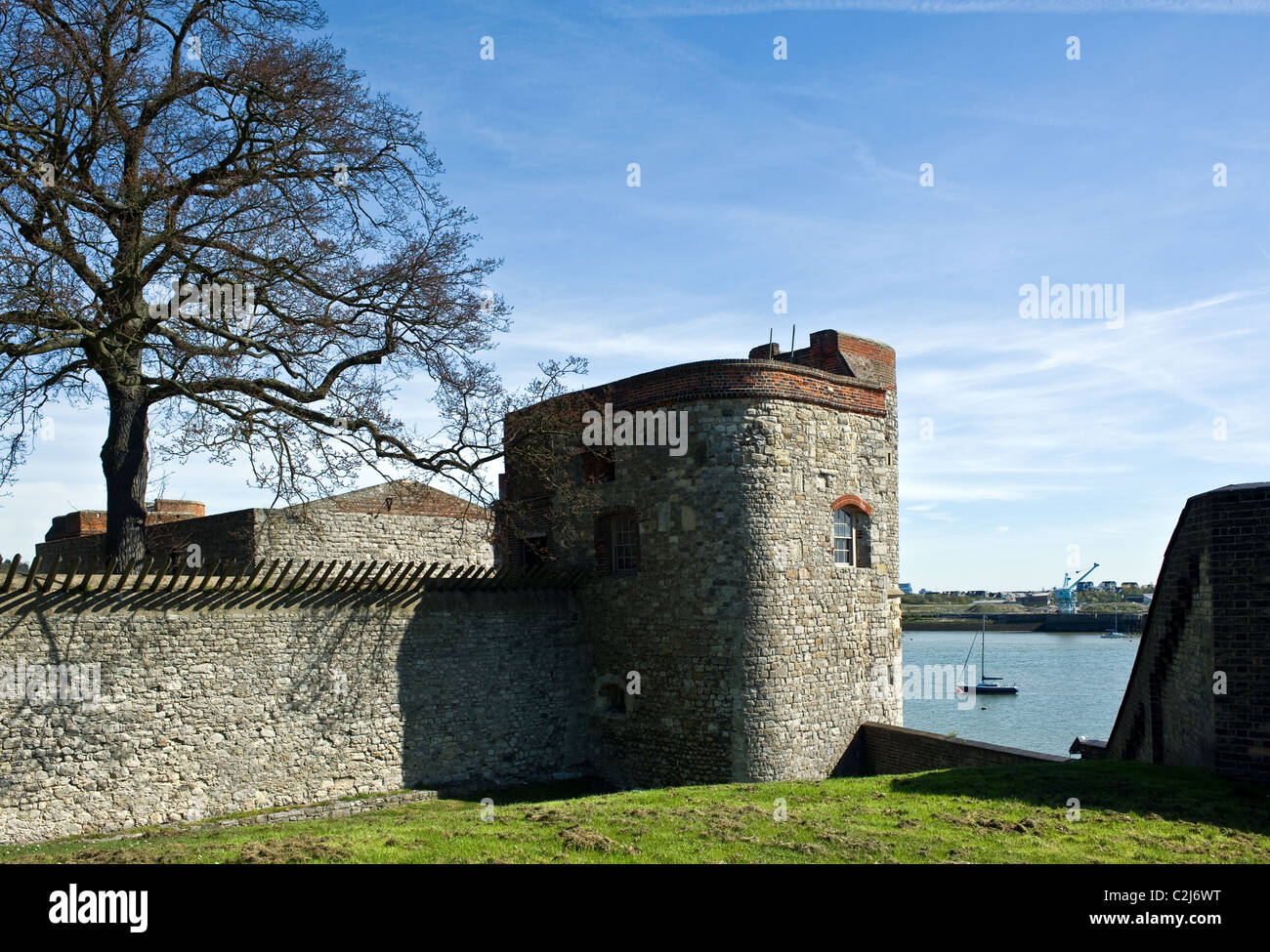 The south tower of Upnor Castle Stock Photo - Alamy