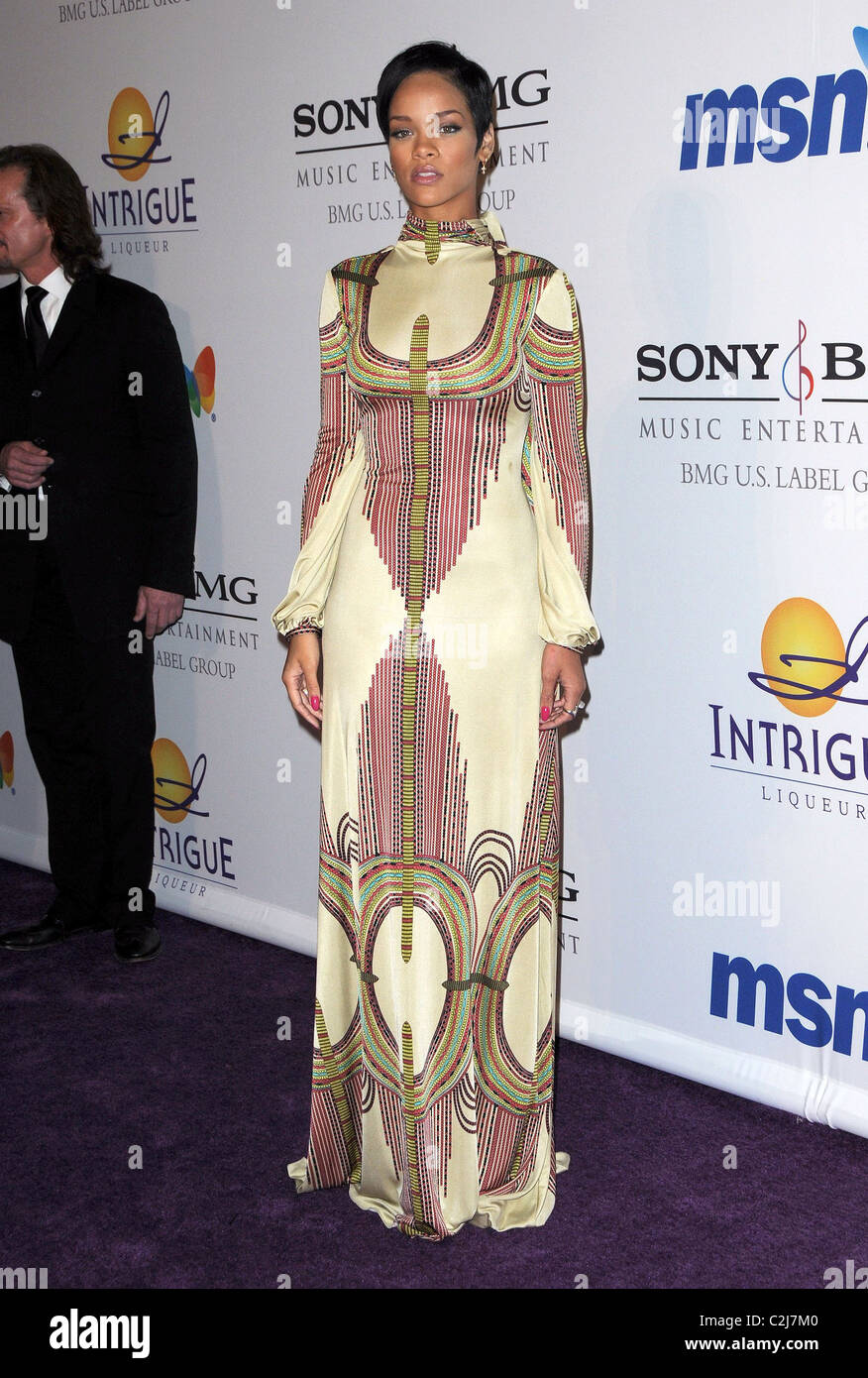 Rihanna Clive Davis Pre-GRAMMY Party 2008 held at the Beverly Hilton ...