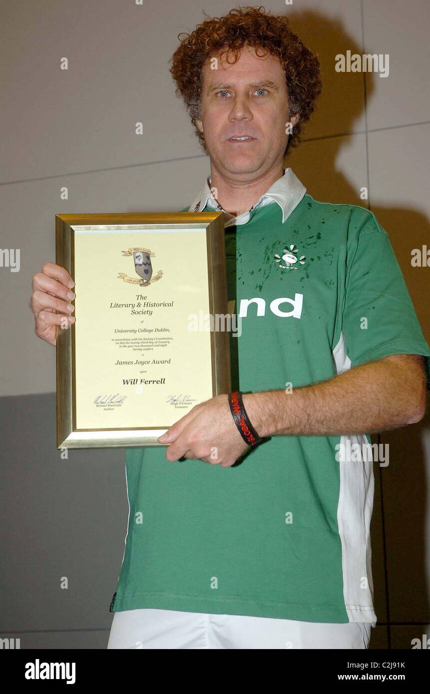 American actor and comedian Will Ferrell was presented with the James ...
