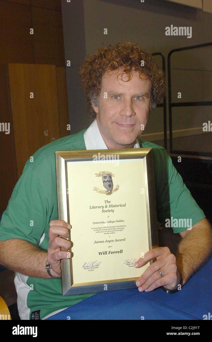 American actor and comedian Will Ferrell was presented with the James ...