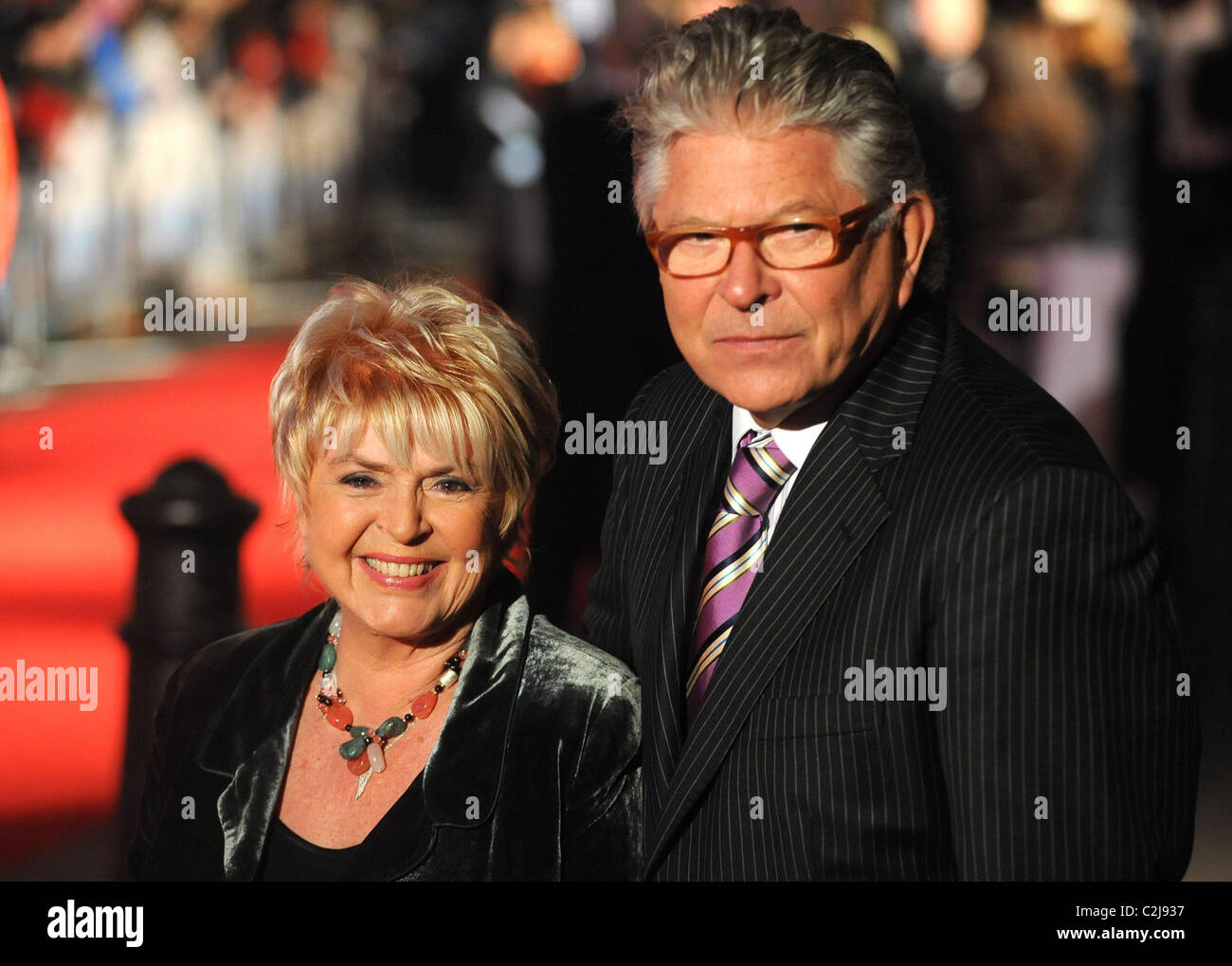 Gloria Hunniford and Stephen Way UK film premiere of 'The Bucket List ...