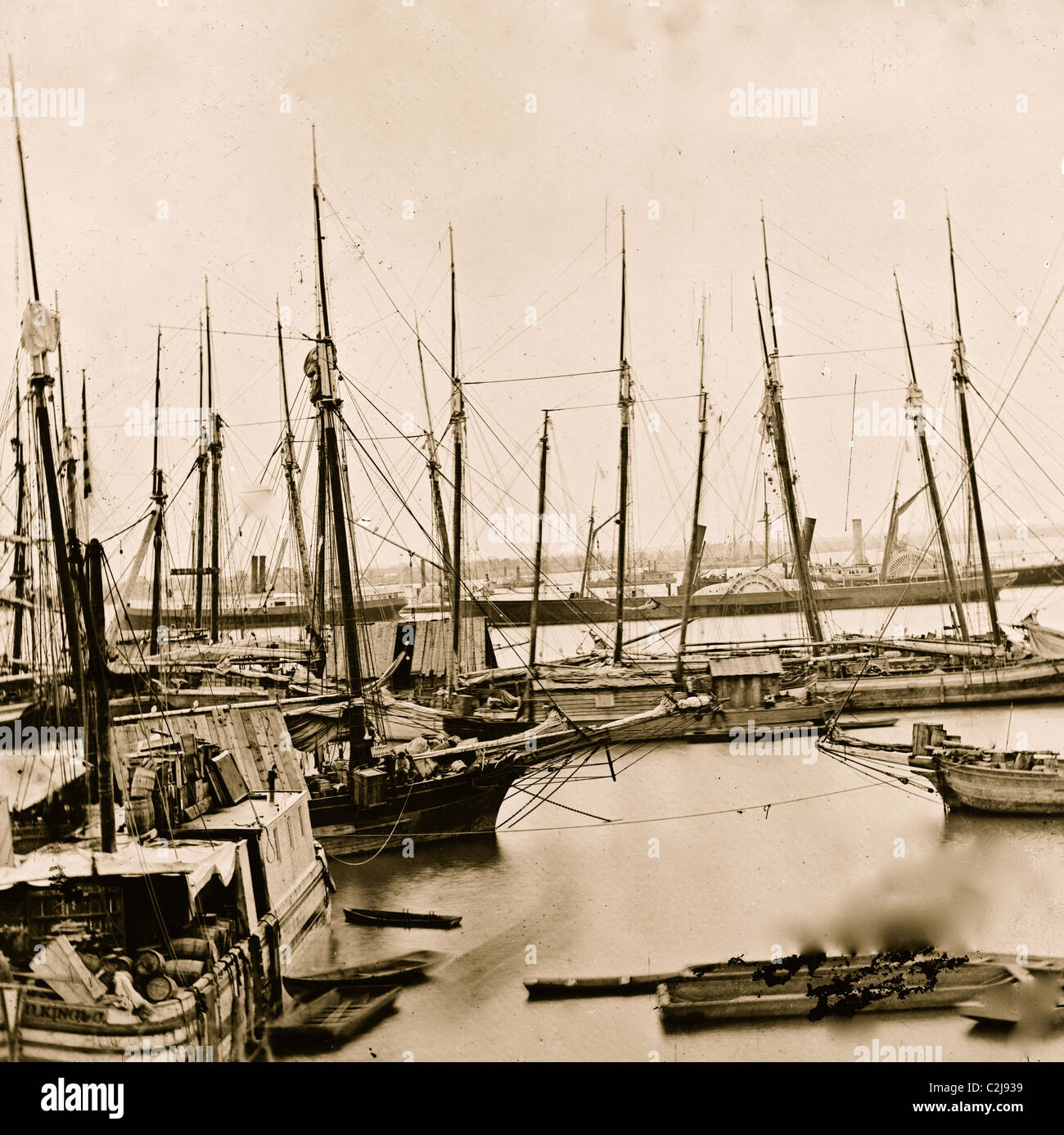 City Point, Virginia. View of transports Stock Photo - Alamy