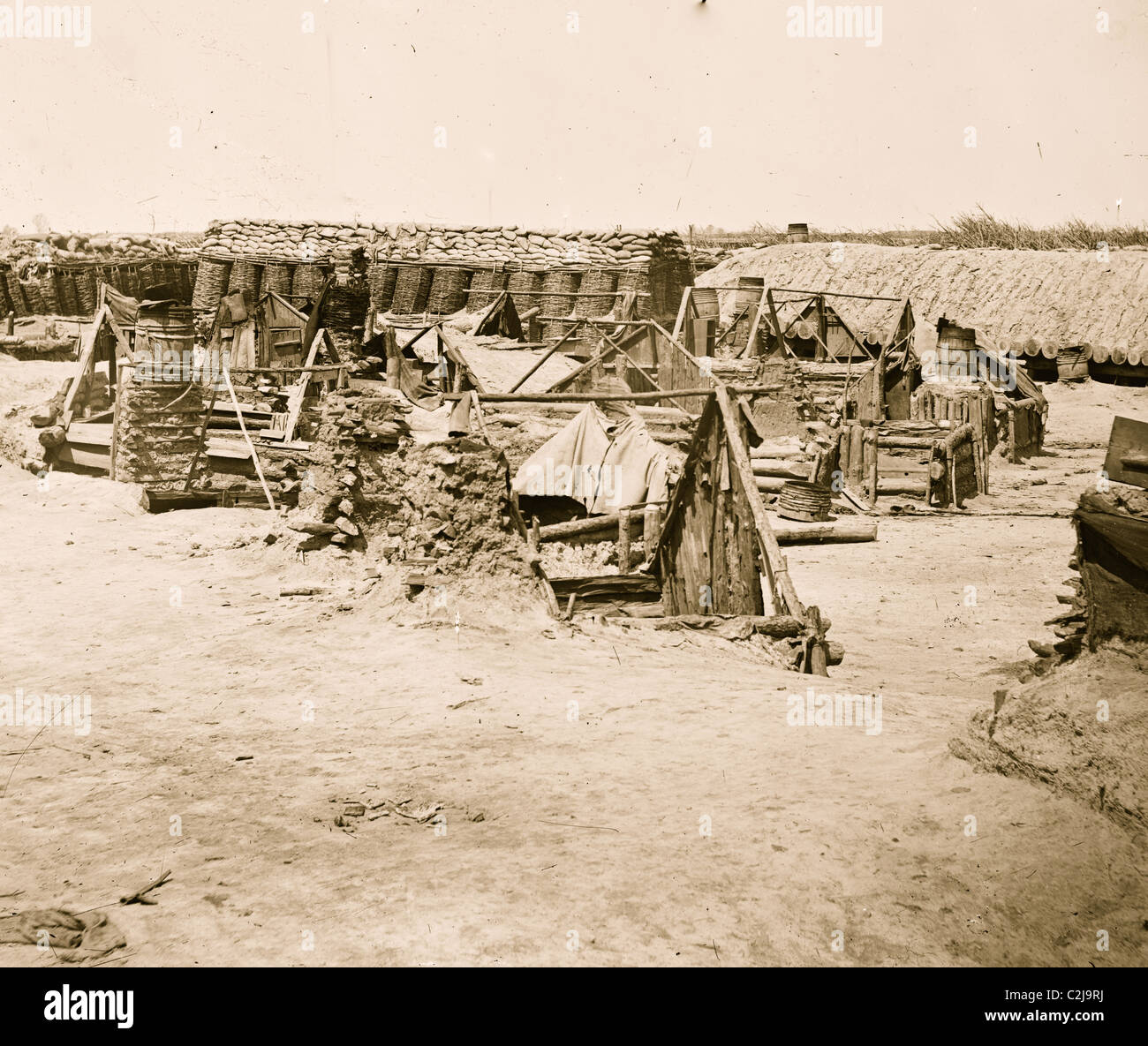 Petersburg, Virginia (vicinity). Fortifications Stock Photo - Alamy