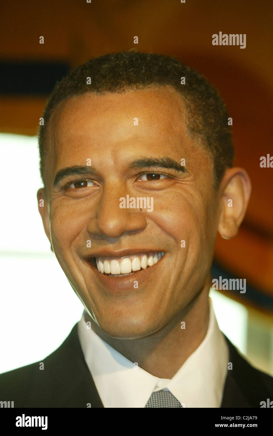 Senator Barack Obama wax figure Senator Barack Obama waxwork unveiling ...