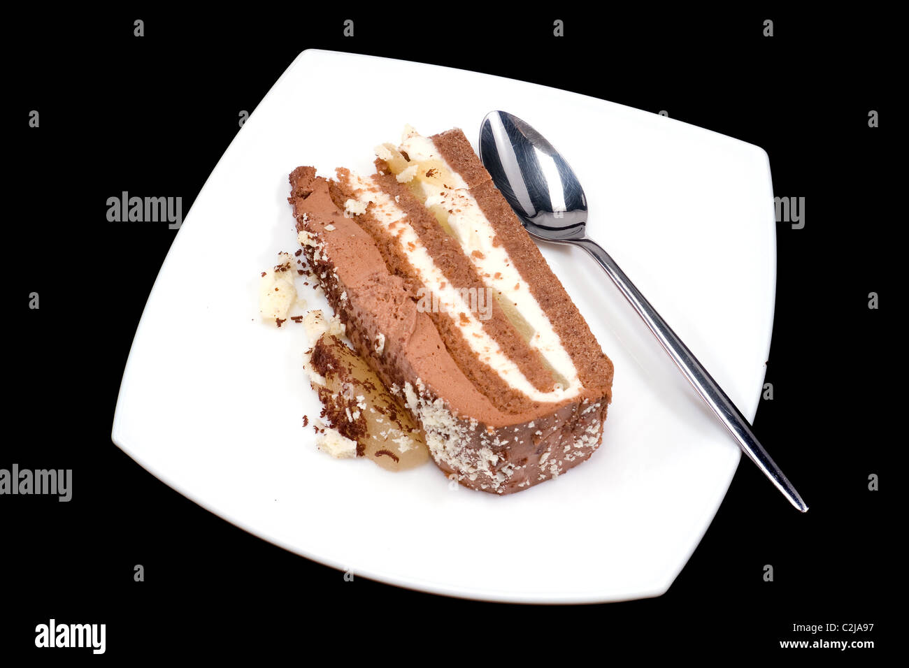 fancy cake isolated on black background Stock Photo - Alamy
