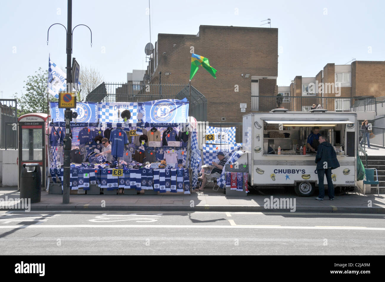 Chelsea Football Club match day home game Stock Photo - Alamy