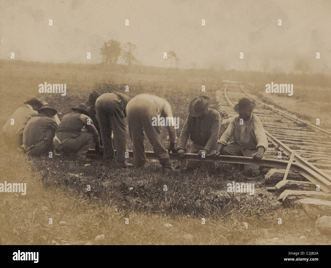 African american railroad construction hi-res stock photography and ...
