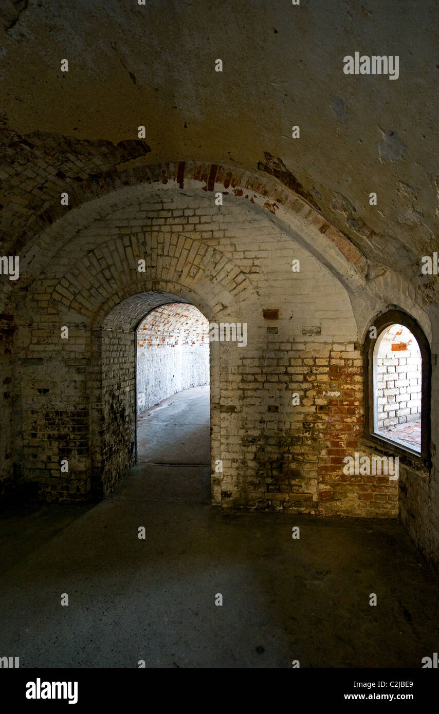 The interior of Upnor Castle Stock Photo - Alamy