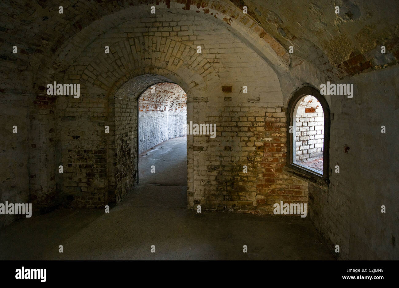 The interior of Upnor Castle in Kent in the UK Stock Photo - Alamy