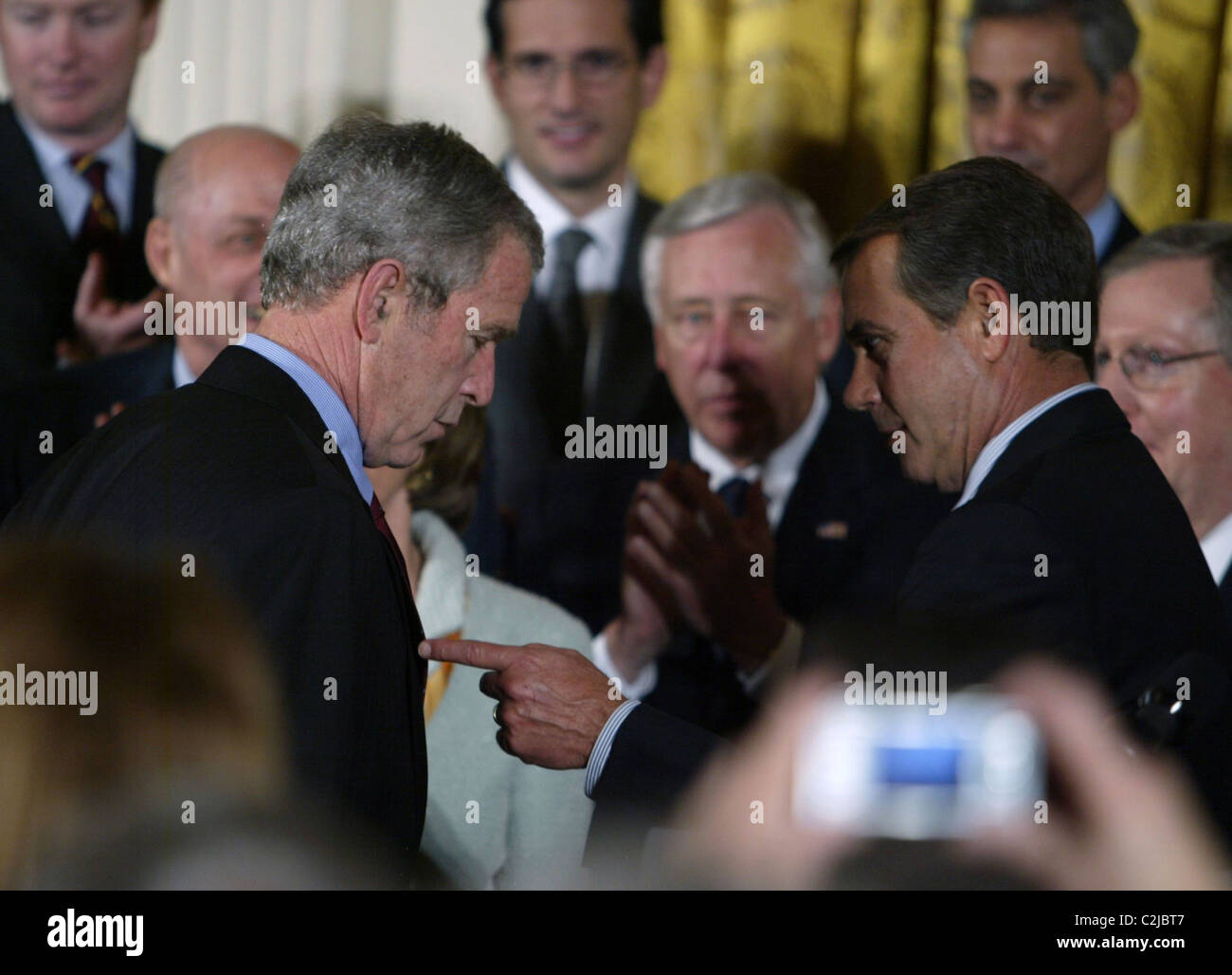 U.S. President George W. Bush and Congressman John Boehner U.S ...