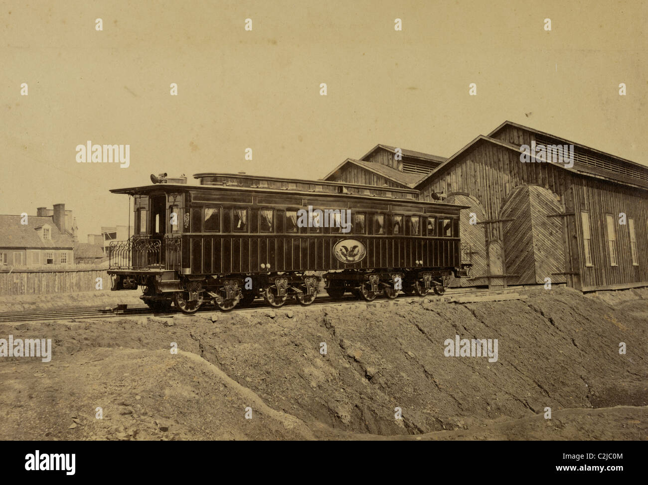 Civil war train car hi-res stock photography and images - Alamy