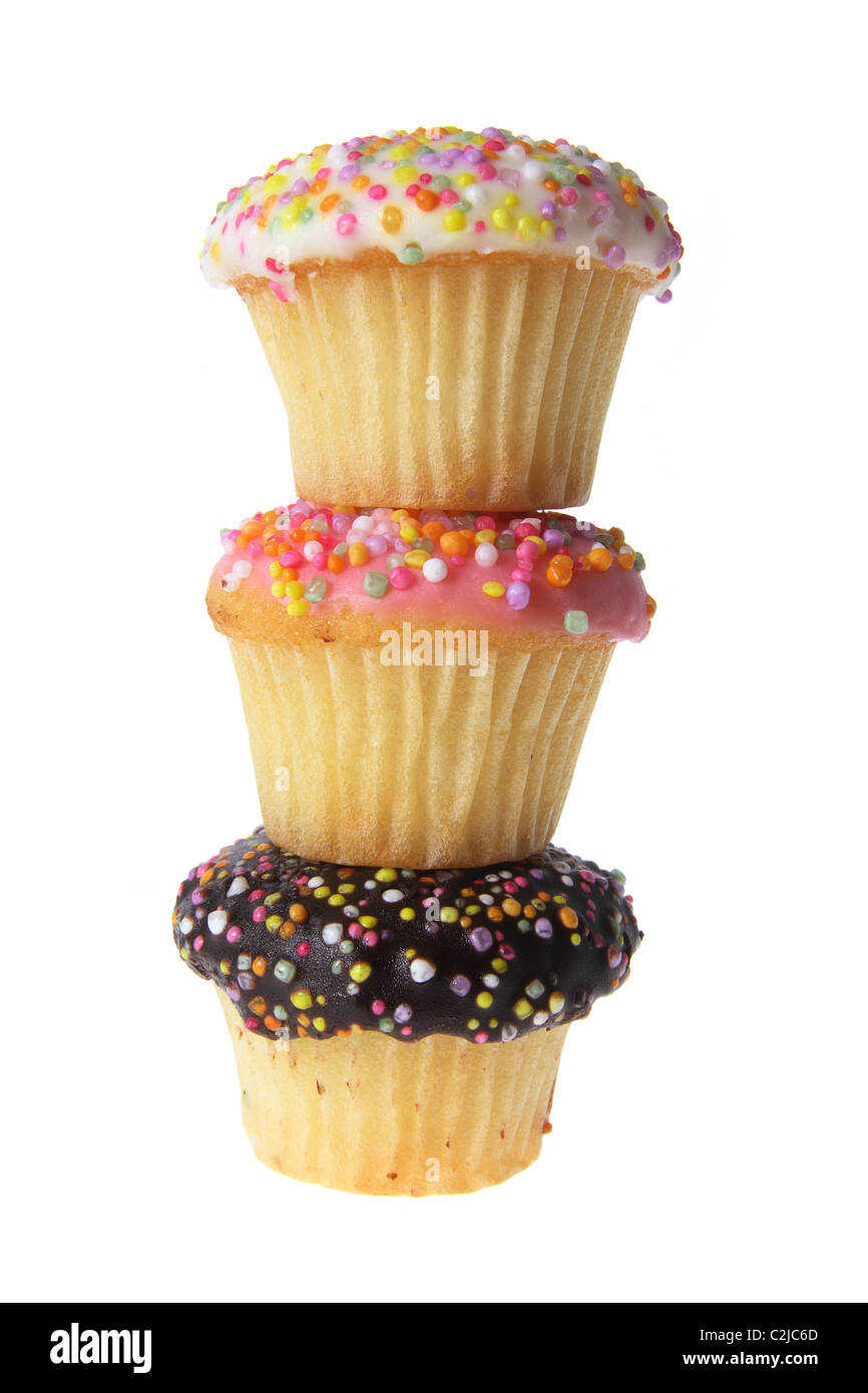 Stack of Cup Cakes Stock Photo - Alamy