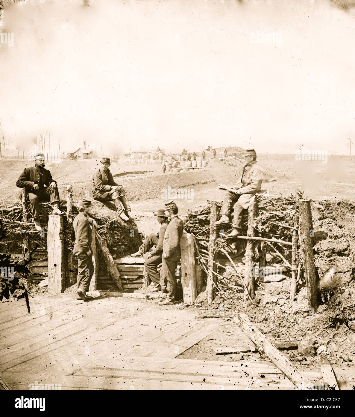 Civil war fortifications hi-res stock photography and images - Alamy