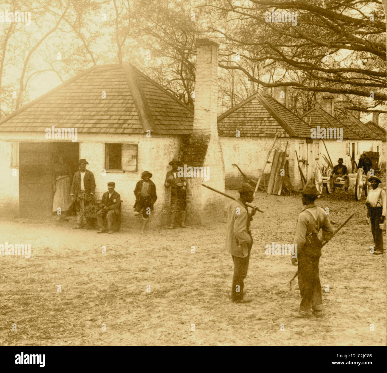 Cabins where slaves were raised for market--The famous Hermitage ...
