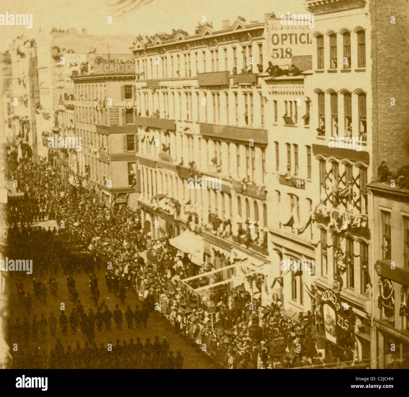 The Funeral of President Lincoln, New-York, April 25th, 1866 Stock ...