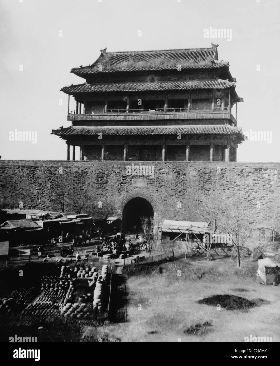 Main Gate of Peking China During Boxer Rebellion Stock Photo - Alamy