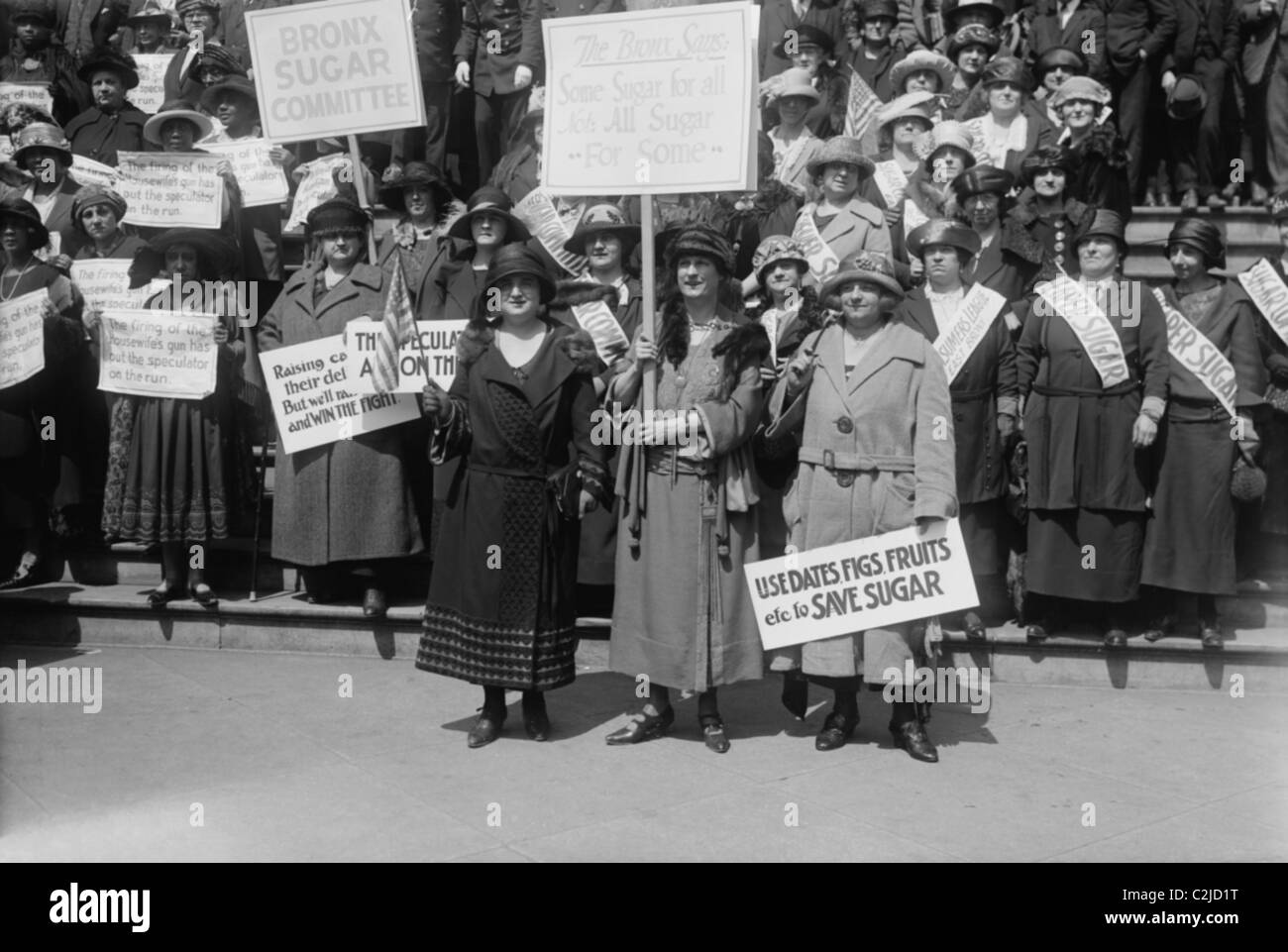 Women Support the Save Sugar Campaign Stock Photo - Alamy