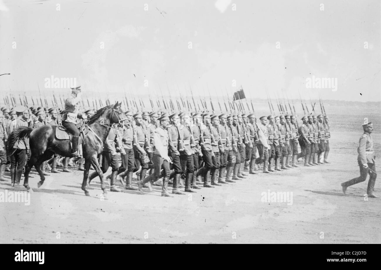 Tsarist Infantry Passes in Review Stock Photo - Alamy