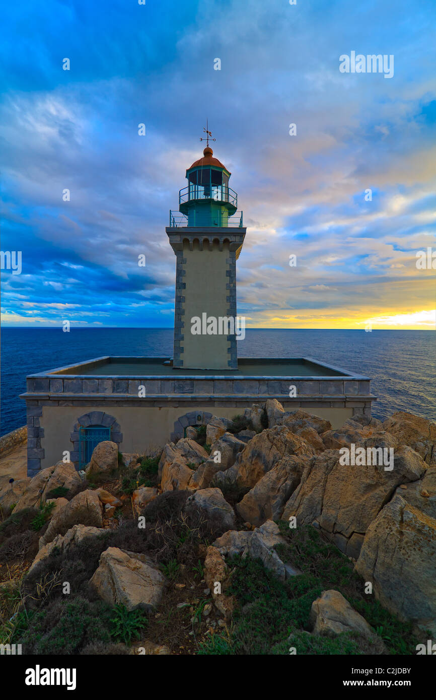 The old abandoned lighthouse in cape Tenaro, Greece Stock Photo - Alamy The old abandoned lighthouse in cape Tenaro, Greece Stock Photo - Alamy