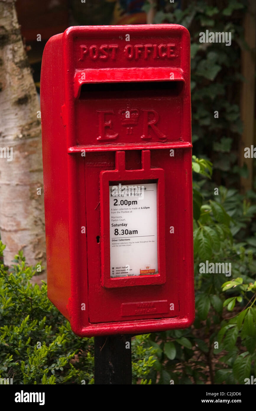 Red Post Office box Stock Photo - Alamy