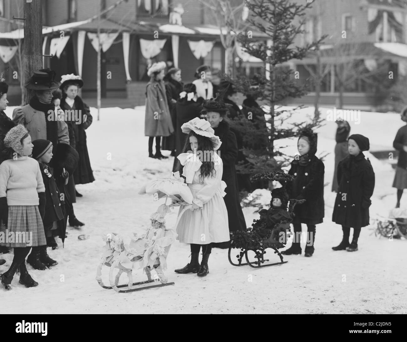 The childrens parade Black and White Stock Photos & Images - Alamy