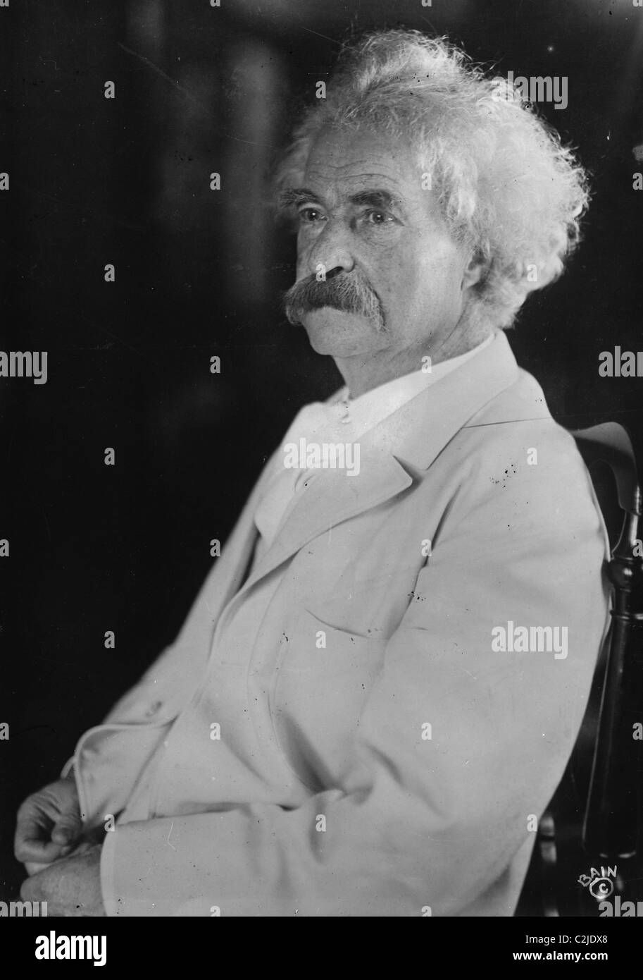 Portrait of Mark Twain Stock Photo - Alamy